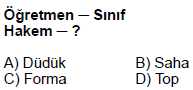 Sorubak Online Test Çöz